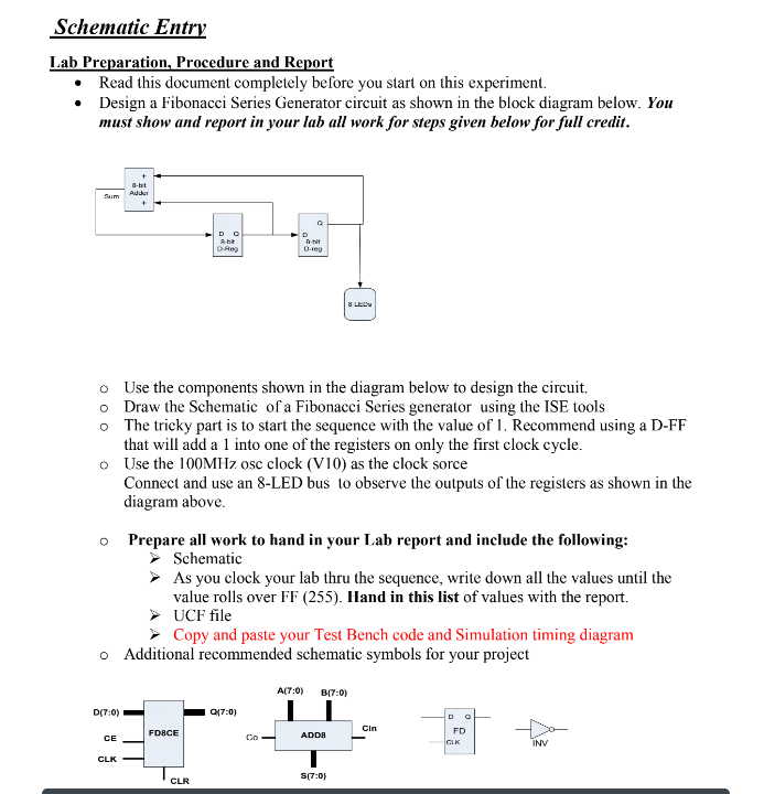 Schematic Entry Lab Preparation, Procedure and Report | Chegg.com