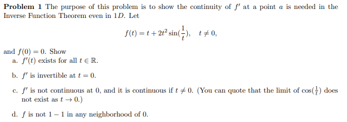 Solved Problem 1 The purpose of this problem is to show the | Chegg.com