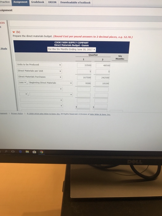 Solved Problem 9-1A (Part Level Submission) Cook Farm Supply | Chegg.com