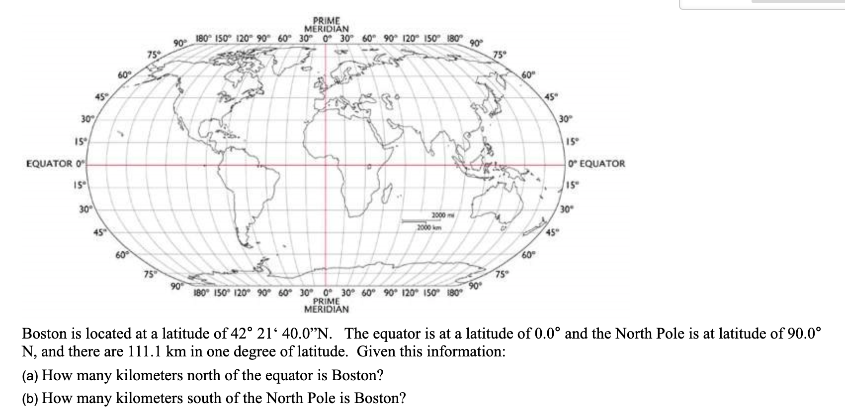 Solved PRIME MERIDIAN 180° 150° 120° 90° 60° 30° 0 30 60 90° | Chegg.com