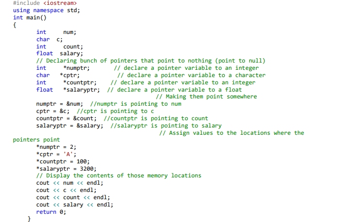 Solved We've seen variable types that store characters, | Chegg.com