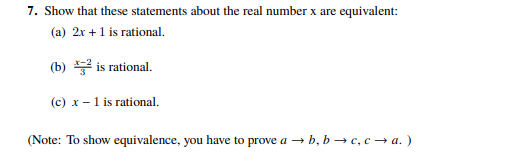 Solved 7. Show that these statements about the real number x | Chegg.com