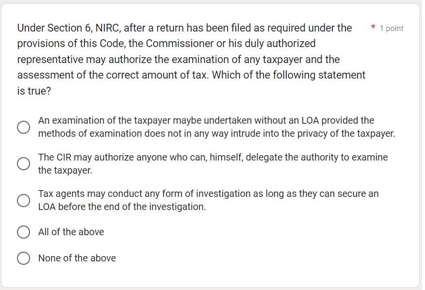 Solved Under Section 6, NIRC, after a return has been filed | Chegg.com