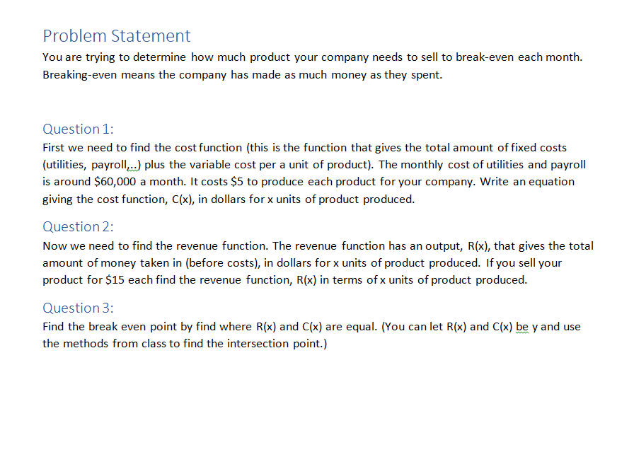 Solved Problem Statement You are trying to determine how | Chegg.com