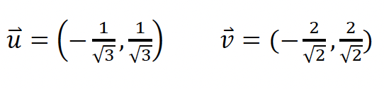 Solved For each of the following pairs of vectors 𝑢⃑ ,𝑣 : | Chegg.com