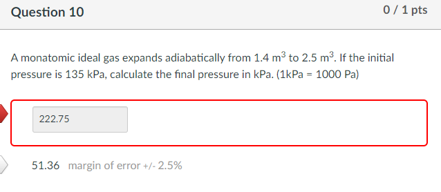 Solved A monatomic ideal gas expands adiabatically from 1.4 | Chegg.com