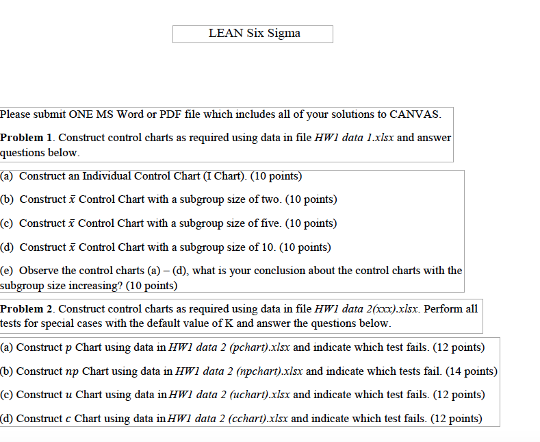 A1 fx Size of sample_uchart A B с D E F 1 ize of | Chegg.com