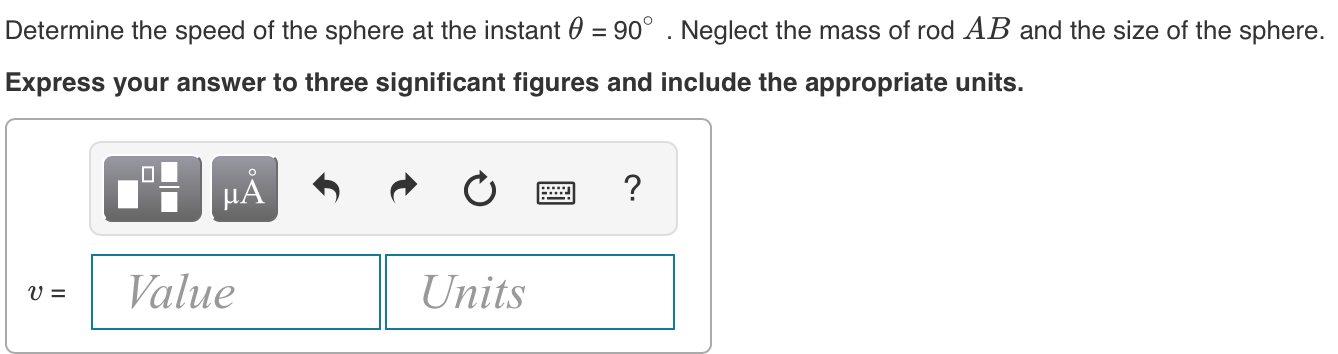 Solved The 20-kg sphere C is released from rest when 0 = 0° | Chegg.com