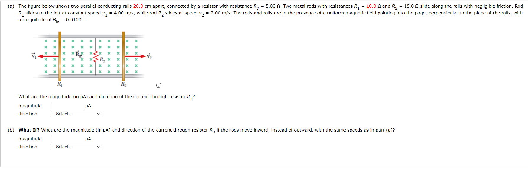 Solved (a) The figure below shows two parallel conducting | Chegg.com