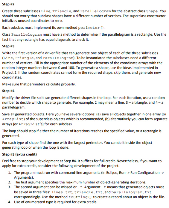 Solved Step \#1 Study the UML diagram from Figure 1. Create | Chegg.com