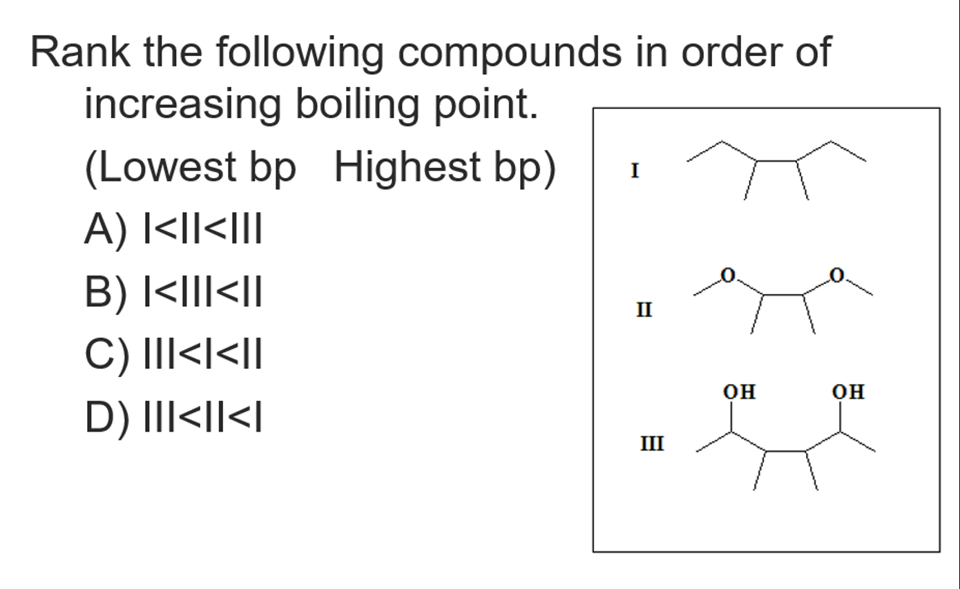 Solved Rank the following compounds in order of increasing | Chegg.com