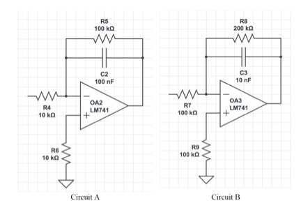 Solved Calculate the gain of Circuit A and Circuit B (hint: | Chegg.com