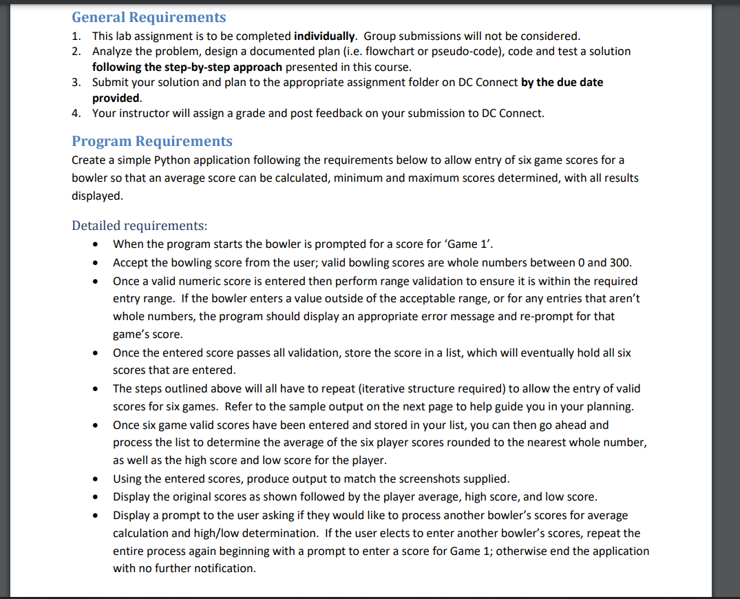 Solved General Requirements 1. This lab assignment is to be | Chegg.com
