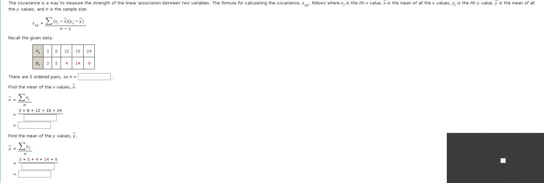 Solved Five observations taken for two variables follow. (a) | Chegg.com