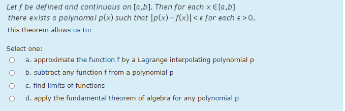 Solved When calculating the first Lagrange polynomial using | Chegg.com