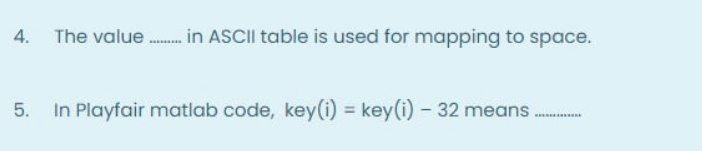 Solved 4. The value....... in ASCII table is used for | Chegg.com