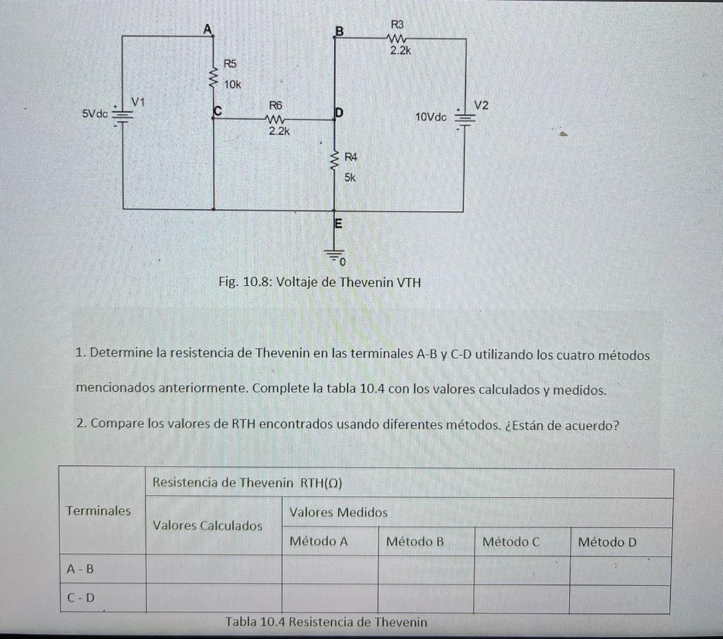 Solved Method 1 Calculation and measurement of RTH) There | Chegg.com