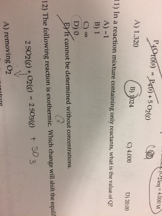 Solved In a reaction mixture containing only reactants, what | Chegg.com