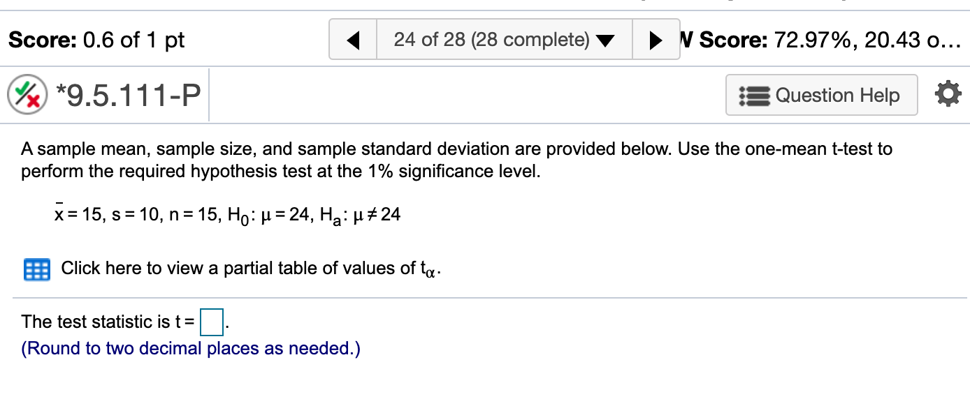 Solved The P value is ___________ (less than 0.01, greater | Chegg.com
