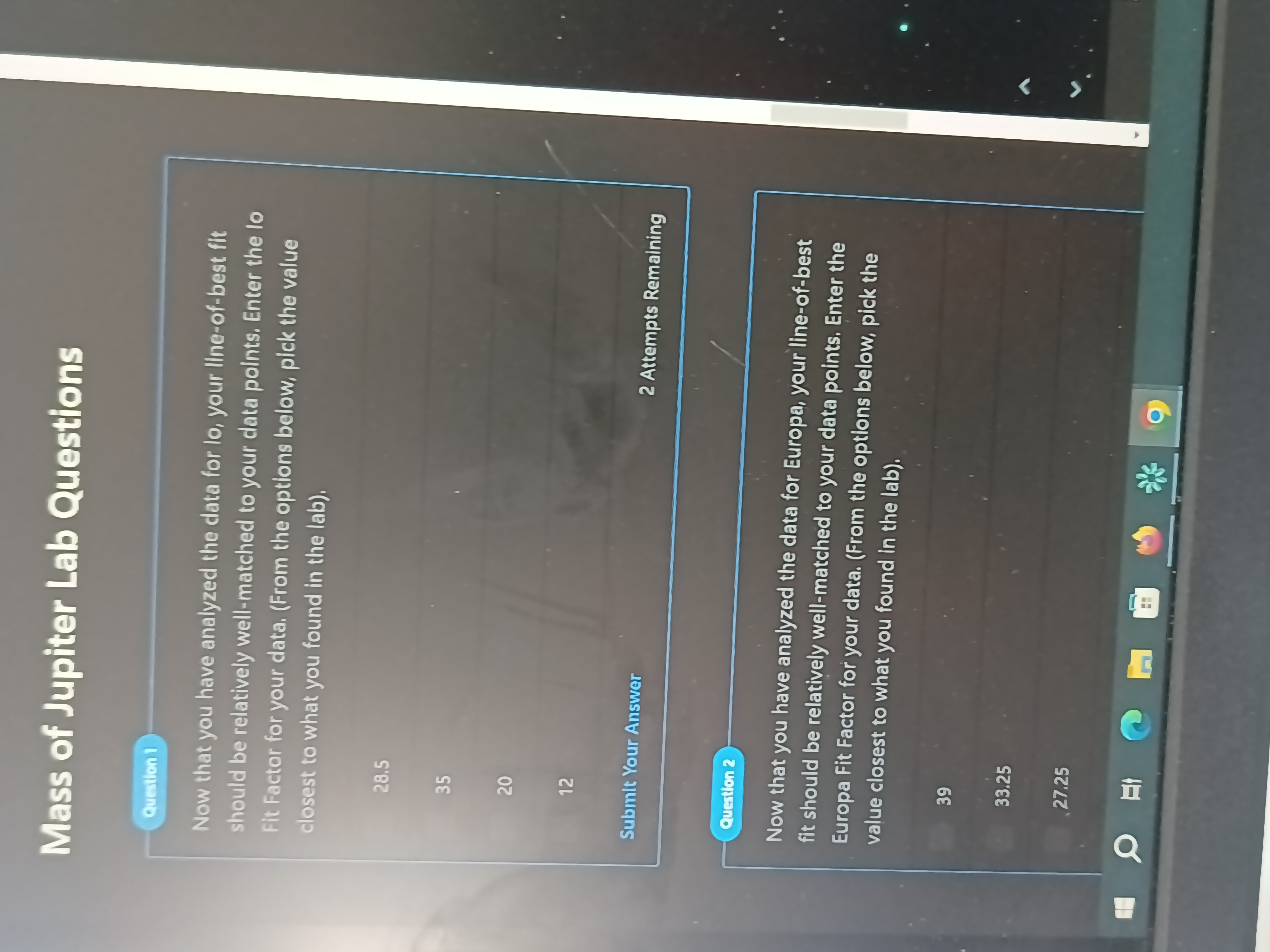 Mass of Jupiter Lab Questions euestlen 1 Now that you | Chegg.com