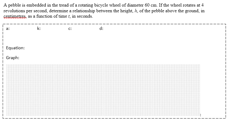 Solved A pebble is embedded in the tread of a rotating | Chegg.com