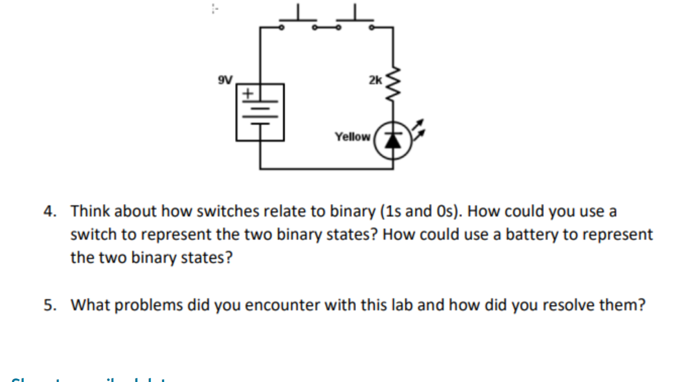 Solved 1. Basic Circuit to turn on 1 LED. We will use the | Chegg.com
