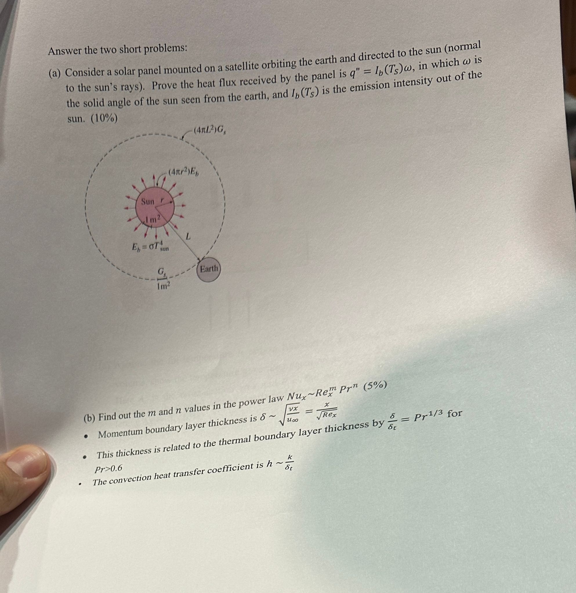 Solved Answer the two short problems:(a) ﻿Consider a solar | Chegg.com
