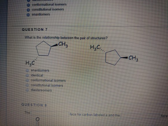 Solved conformational isomers econstitutional isomers | Chegg.com