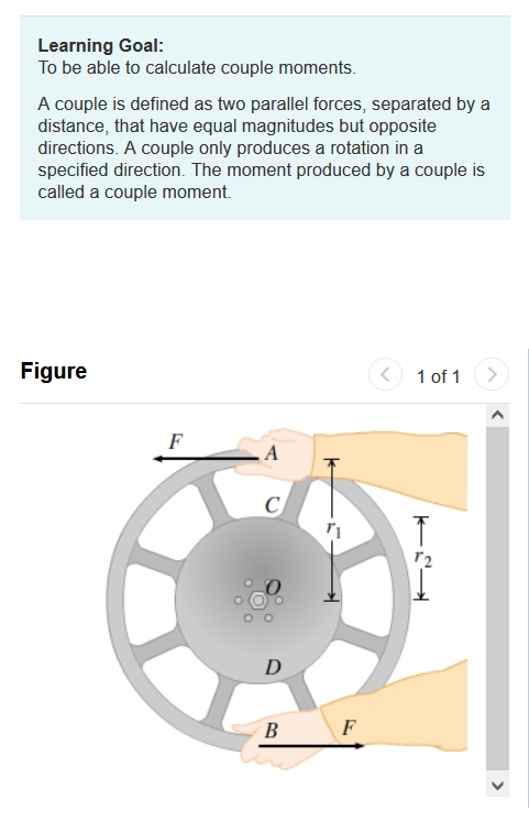 Solved Learning Goal: To be able to calculate couple | Chegg.com
