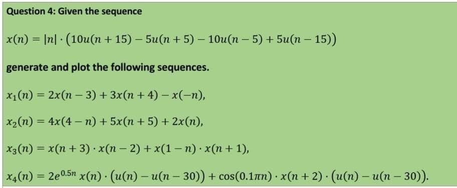 Solved DO IT USING MATLAB MATLAB CODE/OUTPUT | Chegg.com