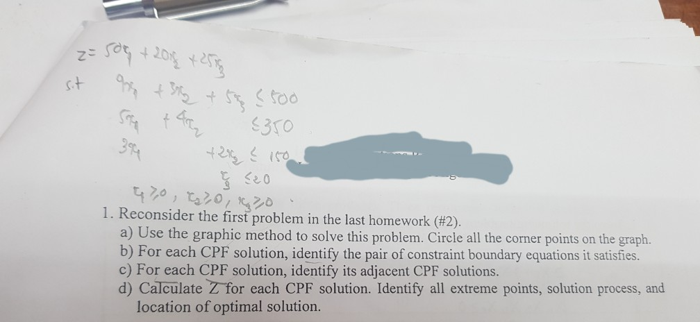 ( the first problem in the last homework mean the | Chegg.com
