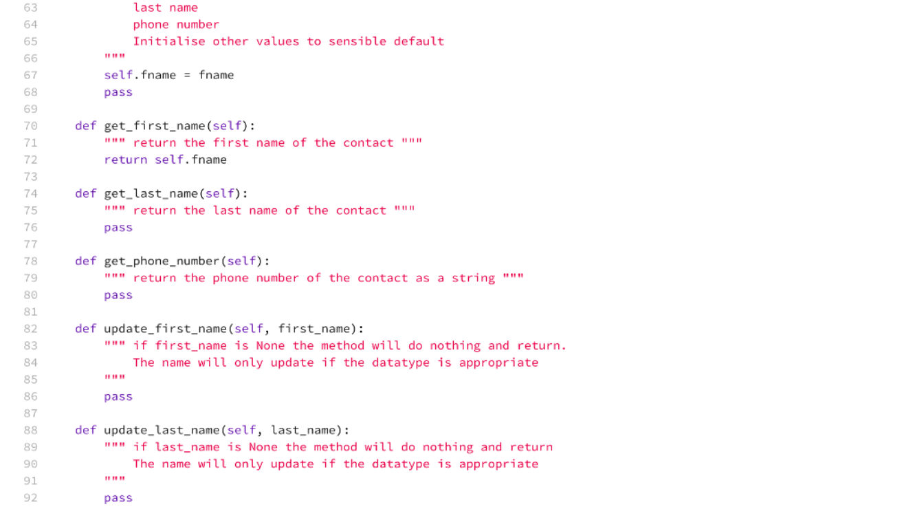 Code In Python (Please Review The Concepts Of Clas... | Chegg.com