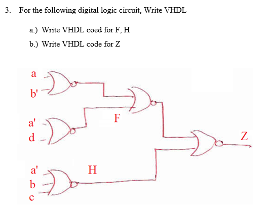 Solved 3. For the following digital logic circuit. Write | Chegg.com