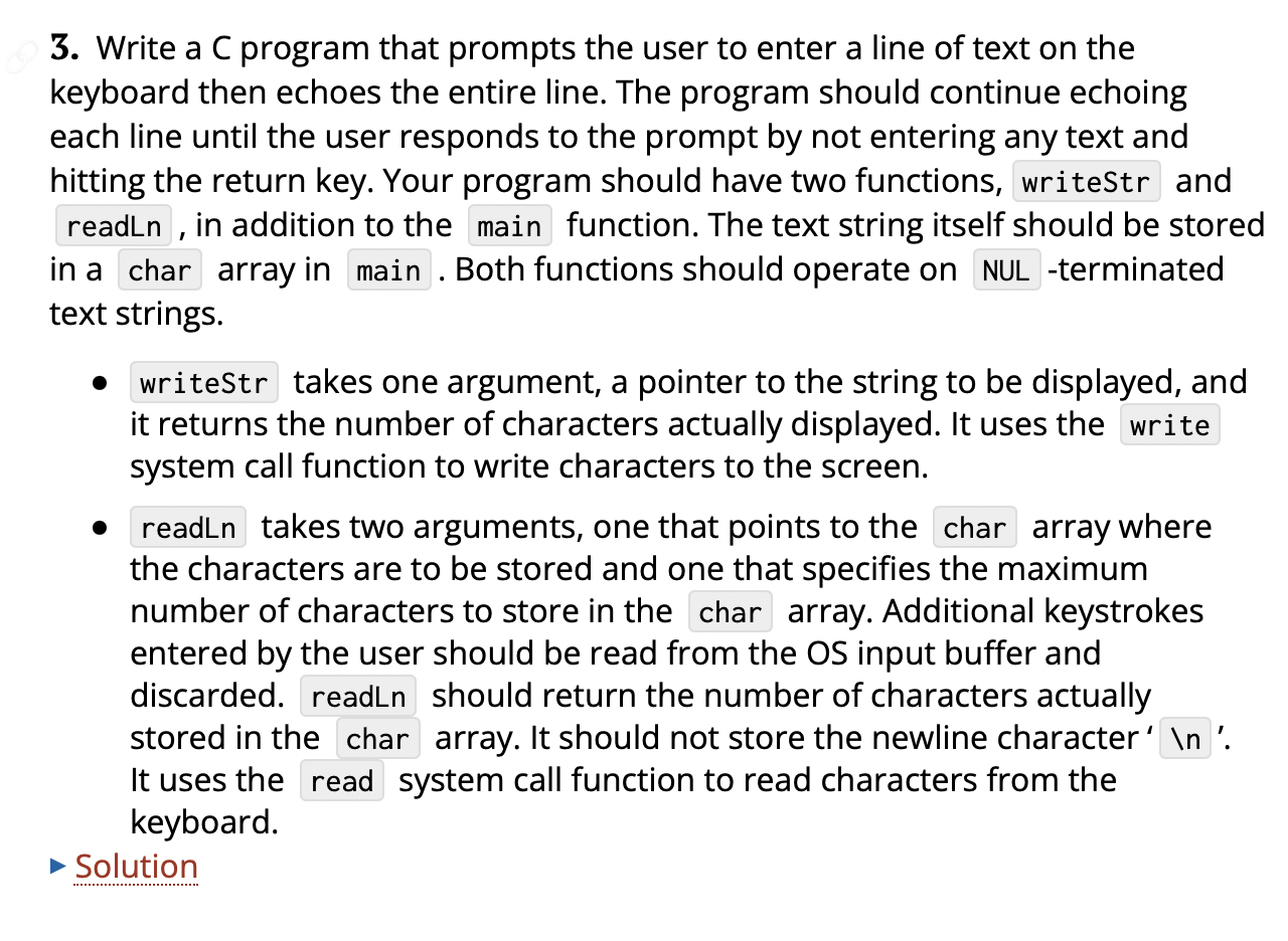 Solved 3. Write a C program that prompts the user to enter a | Chegg.com