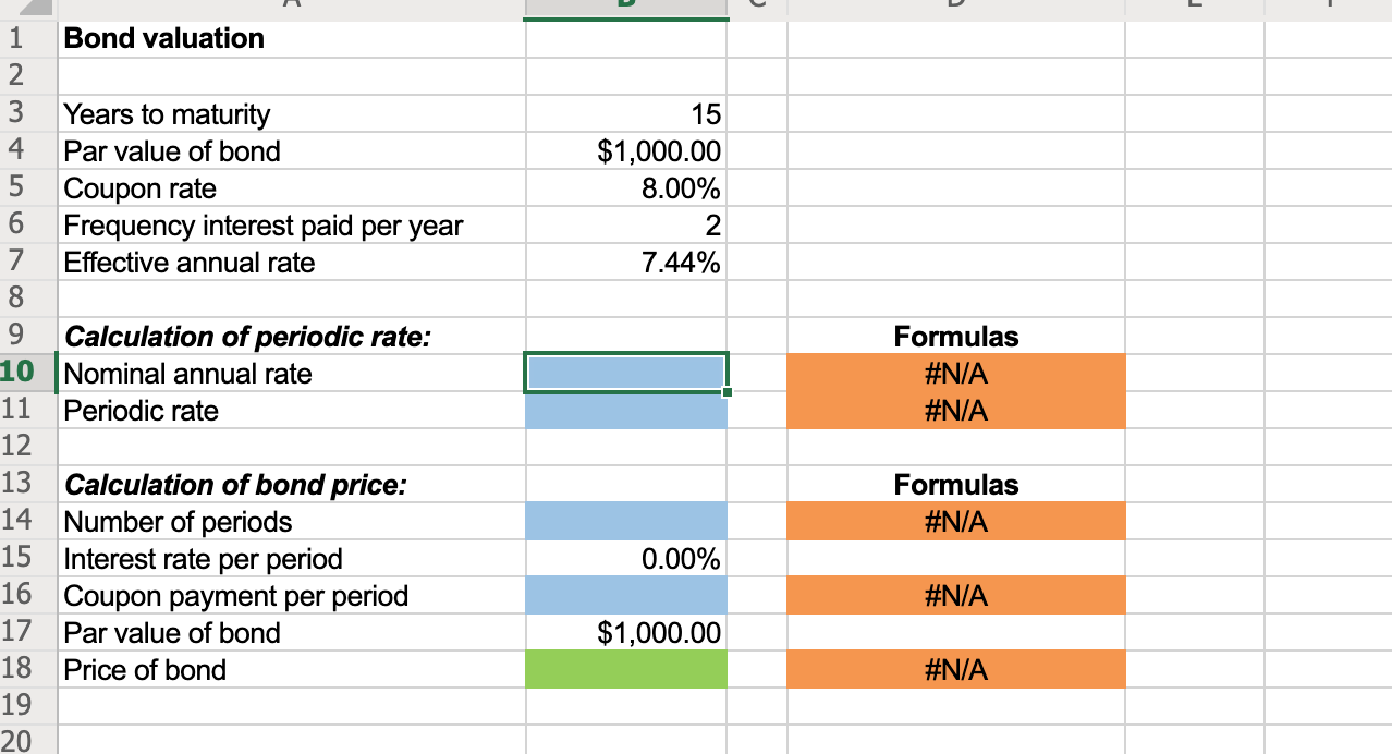 Solved Bond valuation 2 15 A 5 Years to maturity Par value | Chegg.com
