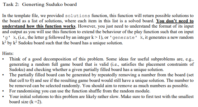 Solved Sudoku Task 1: Inference Inference is the process of | Chegg.com