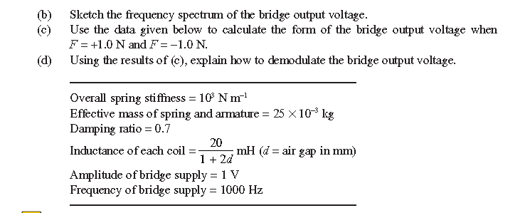 Figure Prob. 9 shows a variable reluctance force | Chegg.com