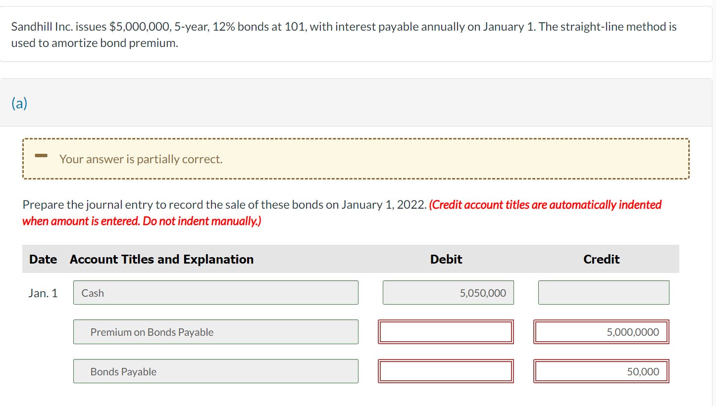 Solved Sandhill Inc. issues $5,000,000,5-year, 12% bonds at | Chegg.com
