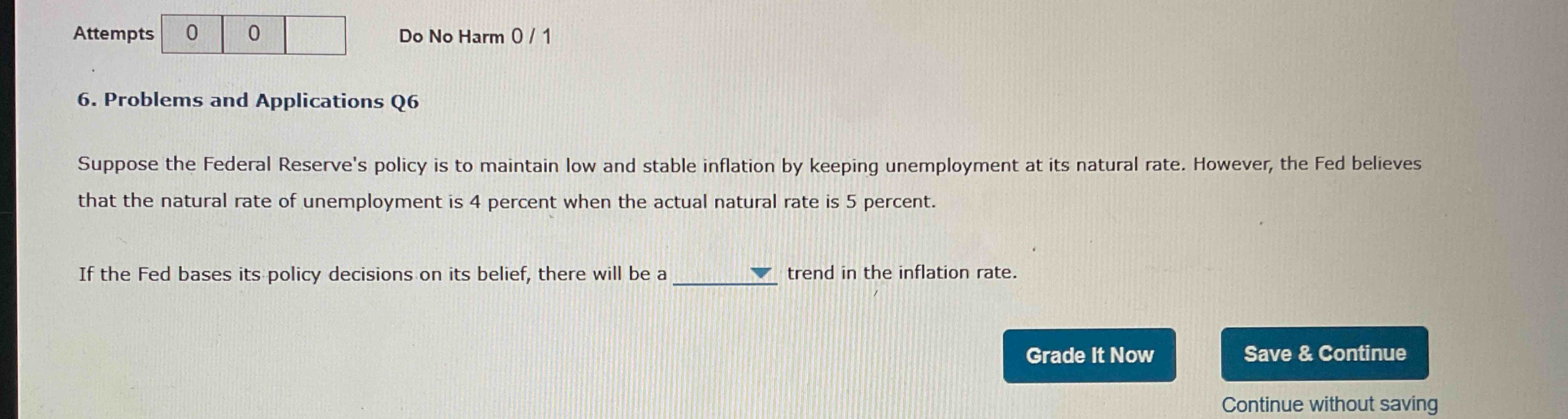 Solved AttemptsDo No Harm 01Problems and Applications | Chegg.com