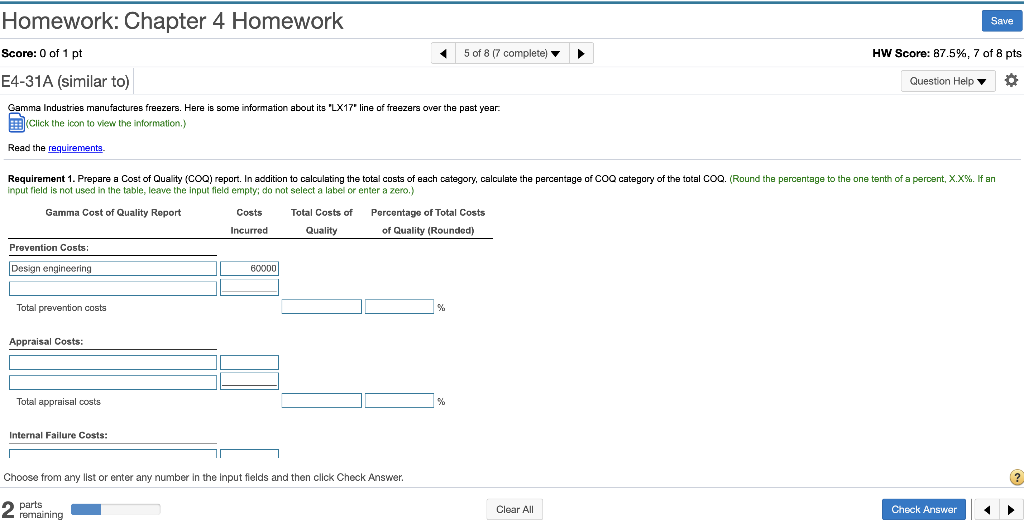 Solved Homework Chapter 4 Homework Save Score 0 Of 1 Pt 5