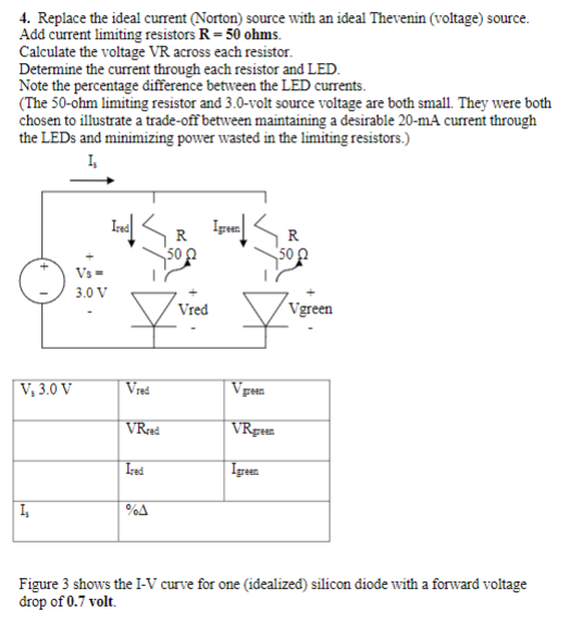 4. Replace the ideal current (Norton) source with an | Chegg.com