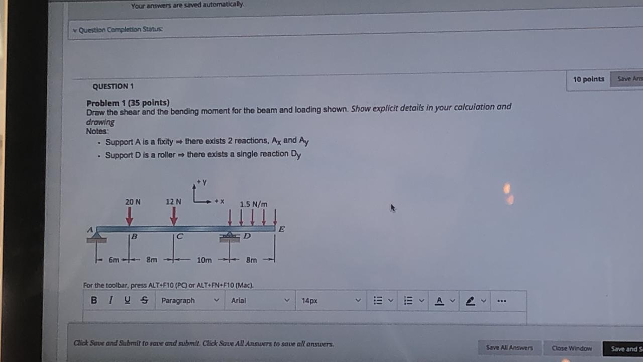 Solved Your answers are saved automatically Question | Chegg.com