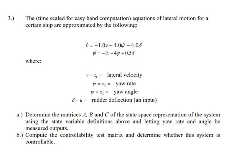 3.) The time scaled for easy hand computation) | Chegg.com