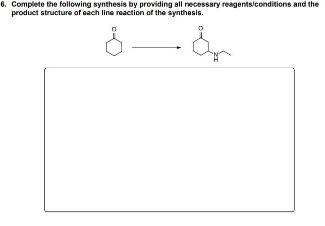 Solved Complete the following synthesis by providing all | Chegg.com