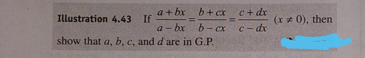 Solved (x + 0), then a + bx b+cx c + dx Illustration 4.43 If | Chegg.com