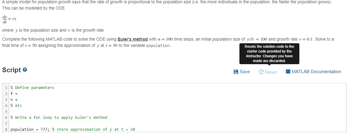 Solved A simple model for population growth says that the | Chegg.com