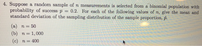 Solved Suppose a random sample of n measurements is selected | Chegg.com