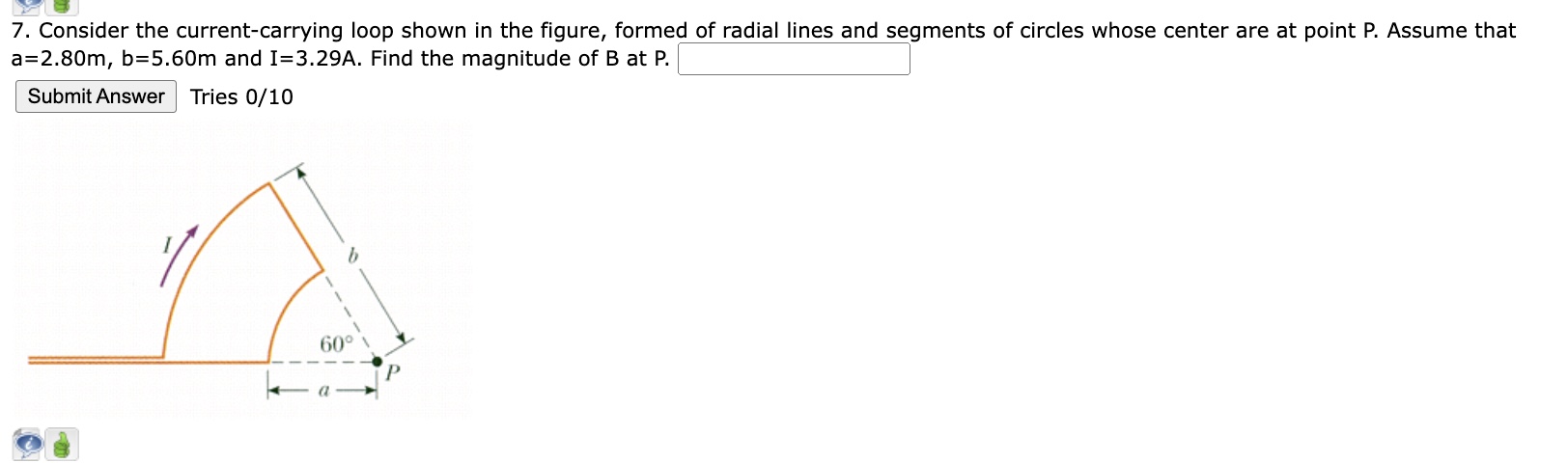 Solved 7. Consider the current-carrying loop shown in the | Chegg.com