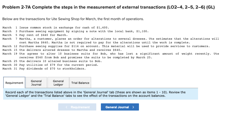 Solved Problem 2-7A Complete the steps in the measurement of | Chegg.com