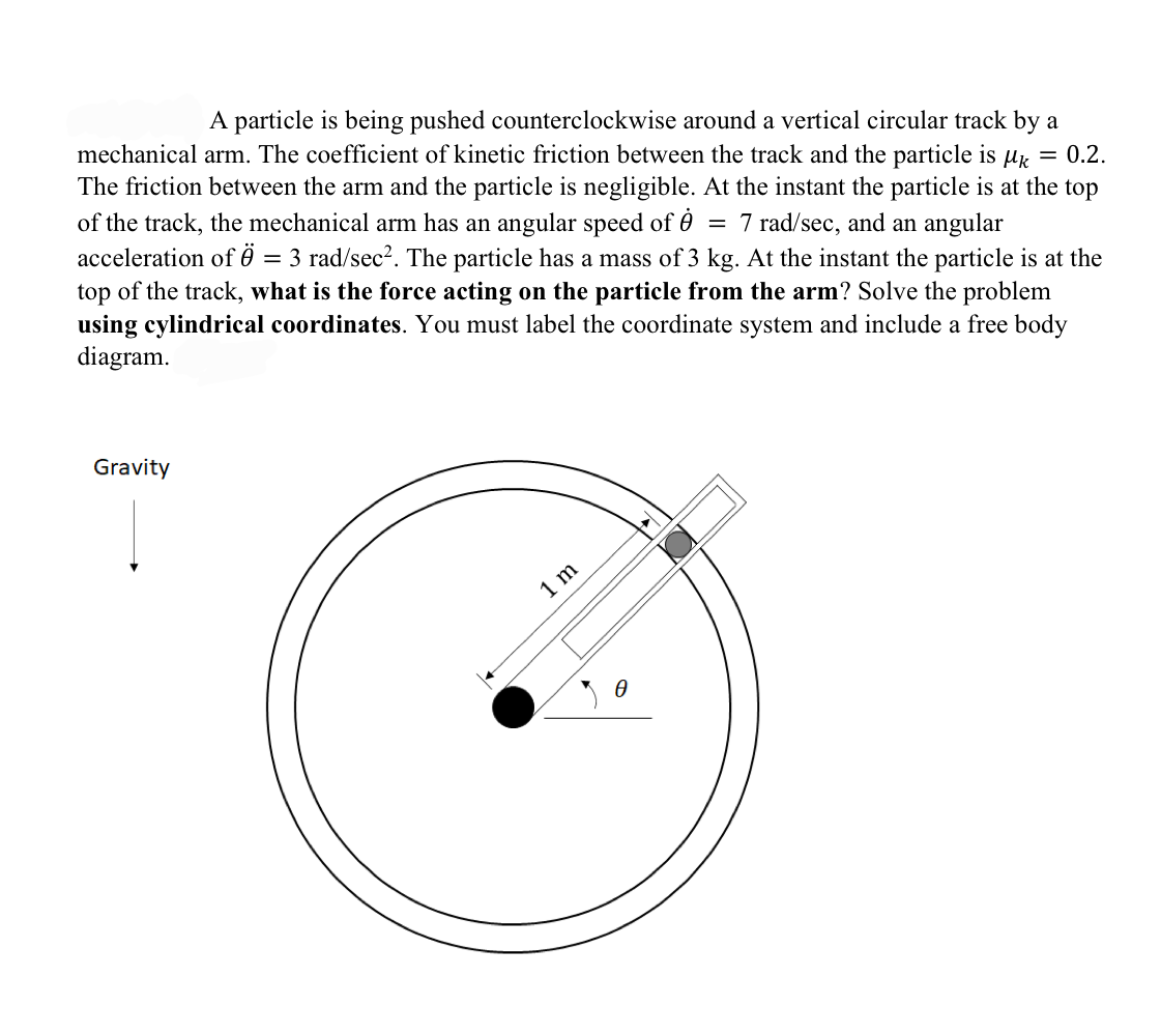 Solved A particle is being pushed counterclockwise around a | Chegg.com